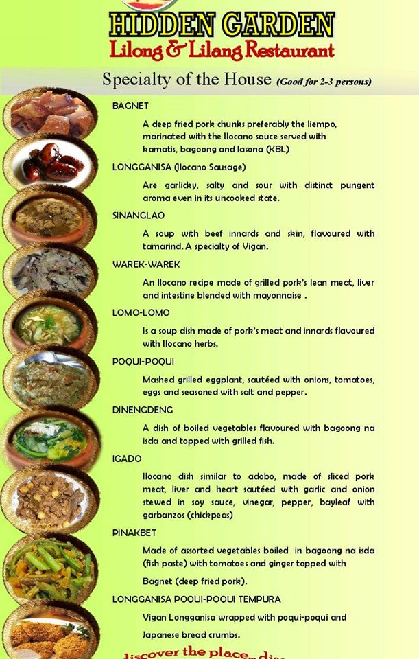 The Hidden Garden: An Ilocano Food Restaurant cum Garden in Vigan City ...